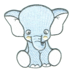 Baby Elephant - Iron On Patches
